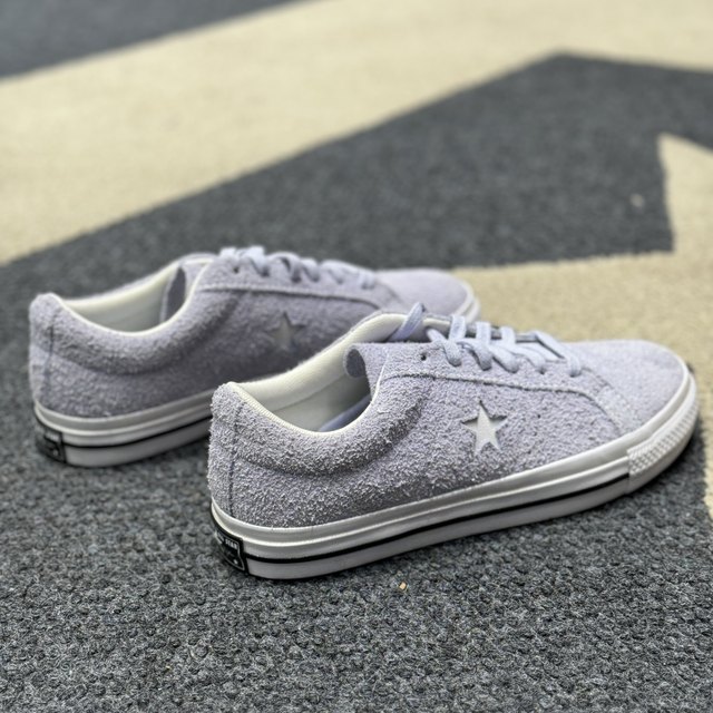 Converse OneStar haze gray women's low-top one-star suede suede wear ...