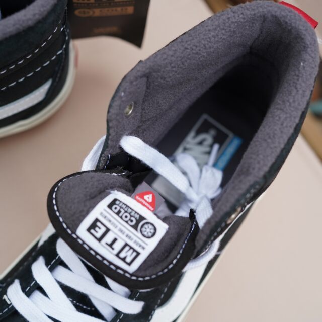 VANS Vanzi genuine SK8-HI black/brown high-tech and velvet warm casual ...