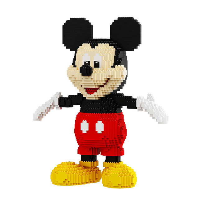 Mickey Mouse small particle building blocks Mickey girl assembly toys ...