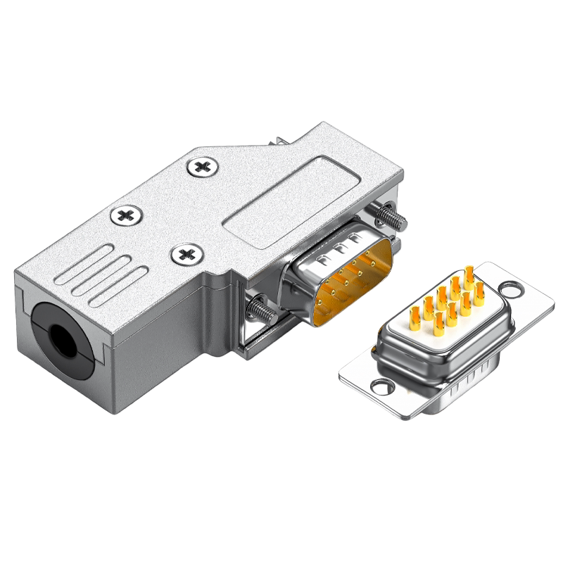 Juxun Mini DB9 90 stupňový RS232 sériový port konektor