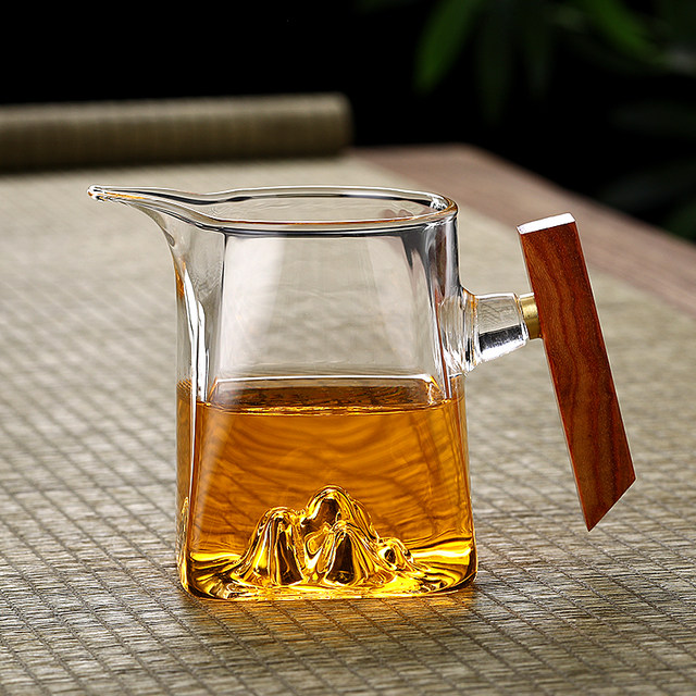 Explosion-proof thickened glass fair cup tea drain set tea dispenser ...