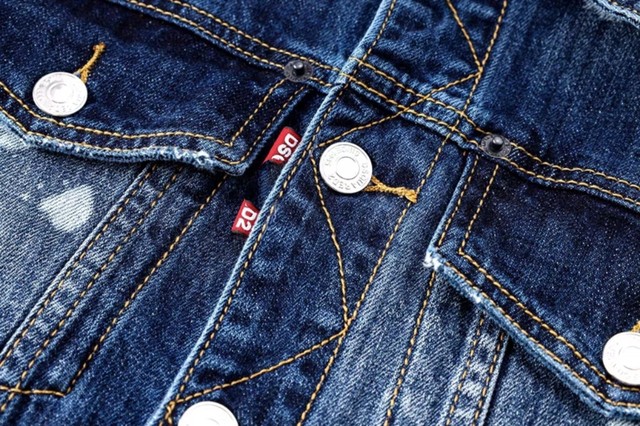 European Station Autumn and Winter Men's High Quality 靛 Blue Washing ...