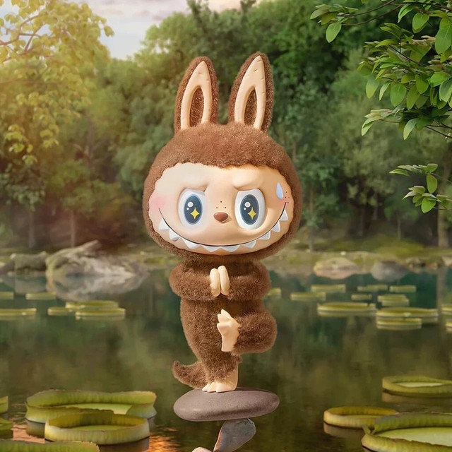 POPMART Bubble Matlab LABUBU Lazy Yoga Series Blind Box THEMONSTERS Gift