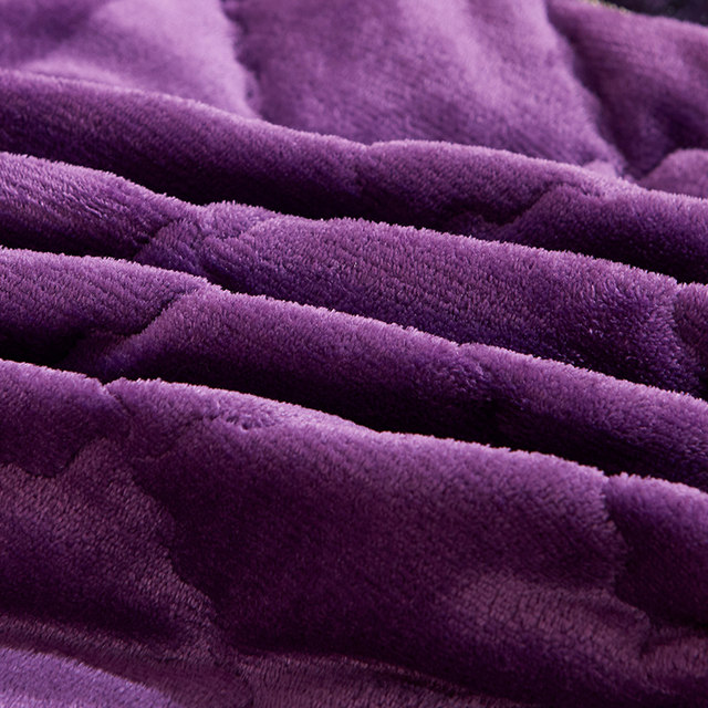 Flera velvet quilt cotton thickened single piece of winter warm coral ...