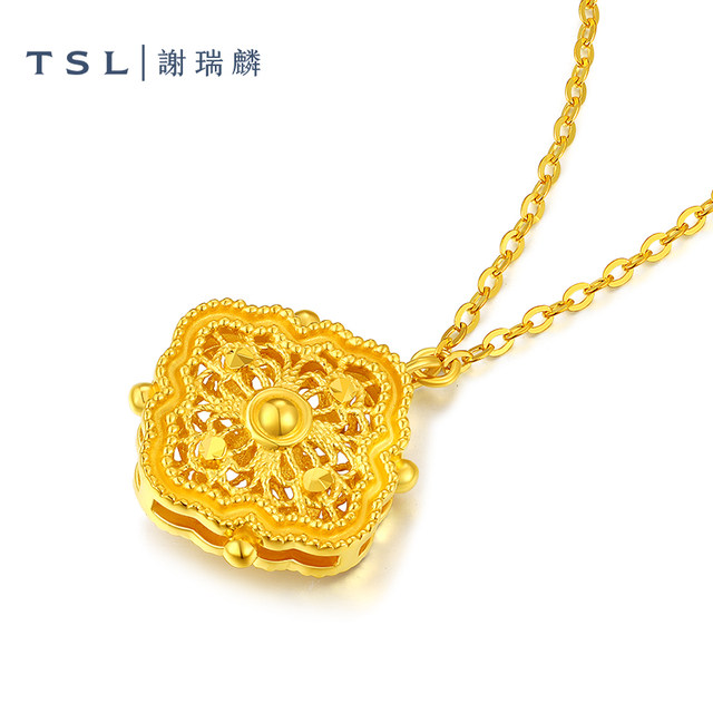 TSL Xie Ruilin light ancient magic weapon Xianghua series gold necklace ...