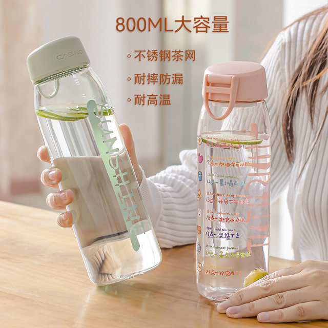 Water Cup Women's Large -capacity Fitness Sports kettle Student Portable High -temperature ...