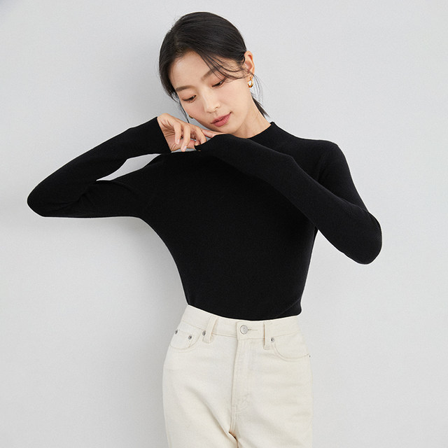 Manbei Mansibei Half -neck sweater