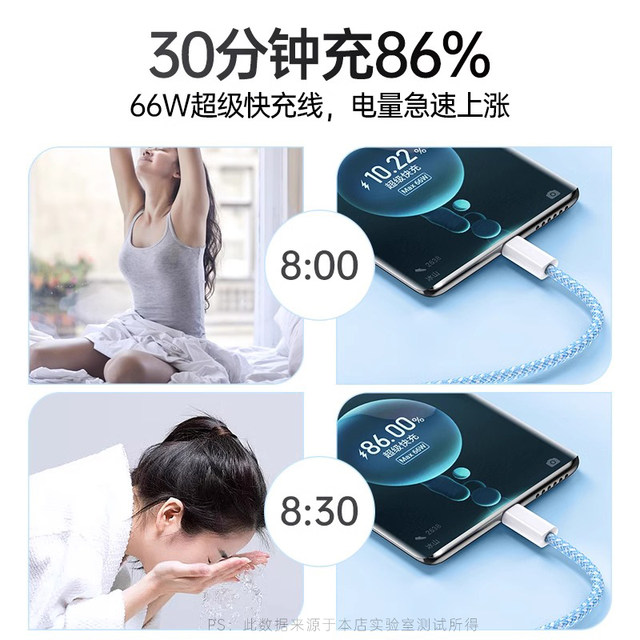type-c data cable 6A charging cable BS is suitable for p20p30p40mate50 ...