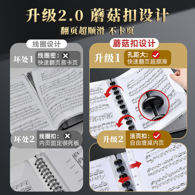 Score Clip Black Score Clip A4 Piano Score Clip Loose-Leaf Piano ...