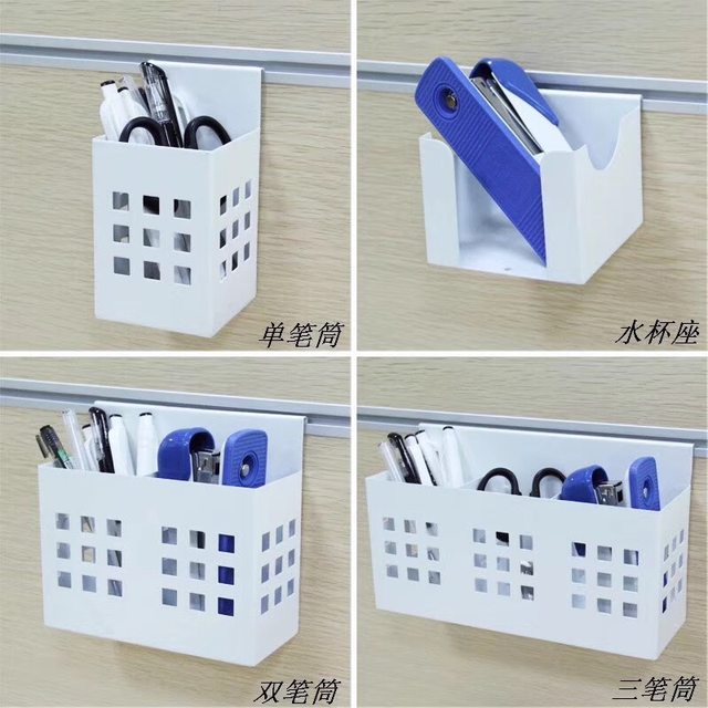 Desk Screen Hanging Pen Holder File Rack Storage Organizer Metal ...