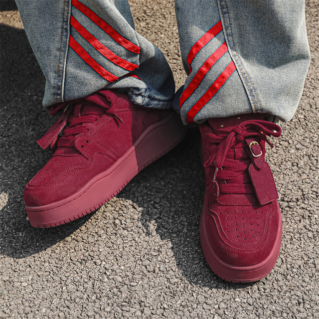 2025 Spring New arrival Summer Red Trendy Men's Shoes for Weddings ...