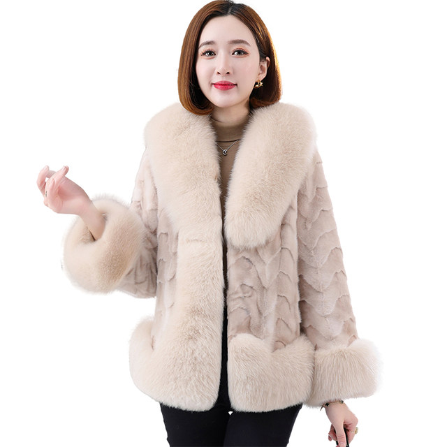 Imported velvet mink fur coat for women 2024 new winter musty oversized ...