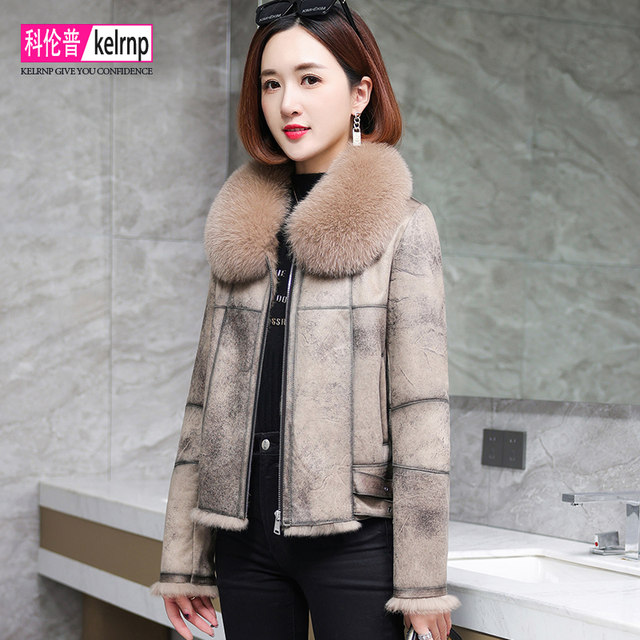 Rex rabbit fur coat for women 2024 winter new short style small age ...