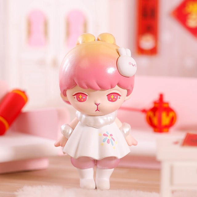 Bunny congratulates you on the new year, blind box genuine Bubble Mart ...