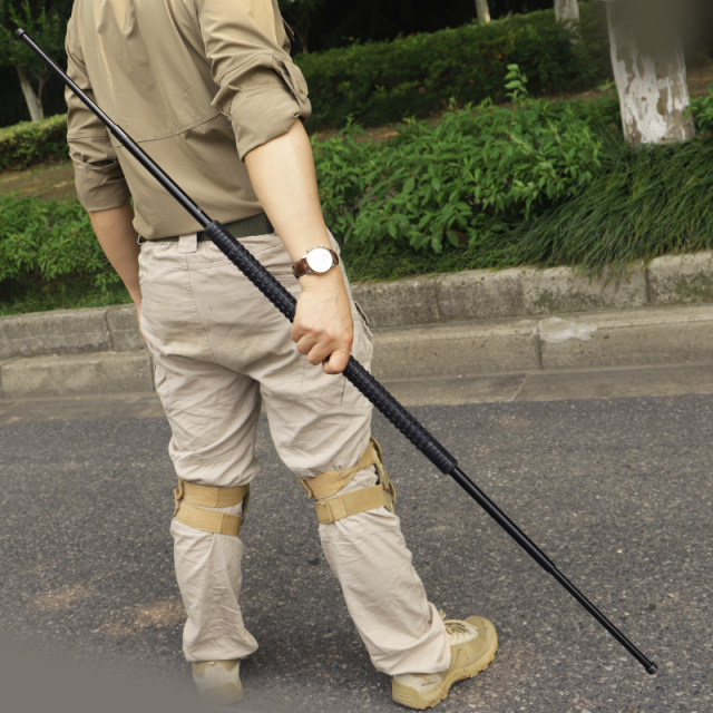 Martial arts rotating telescopic throwing stick portable golden hoop ...