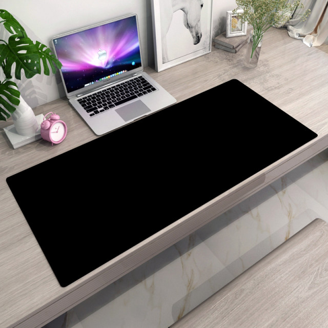 Extra large black mouse pad supports custom design computer desk pad ...