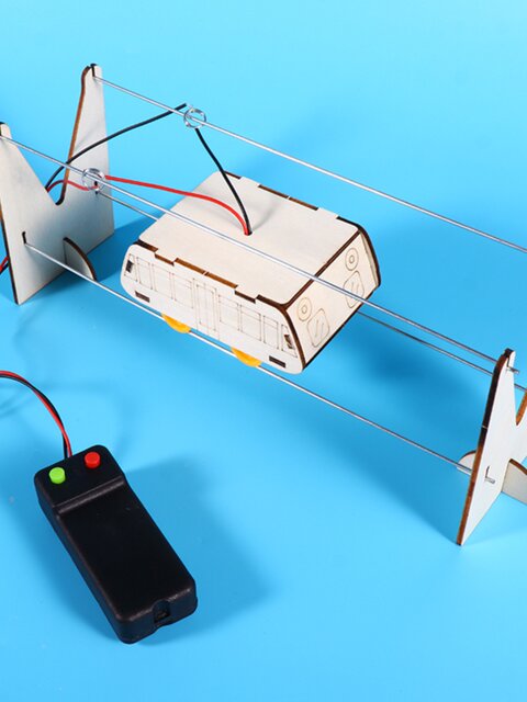 Urban tram science and technology small production diy small invention ...