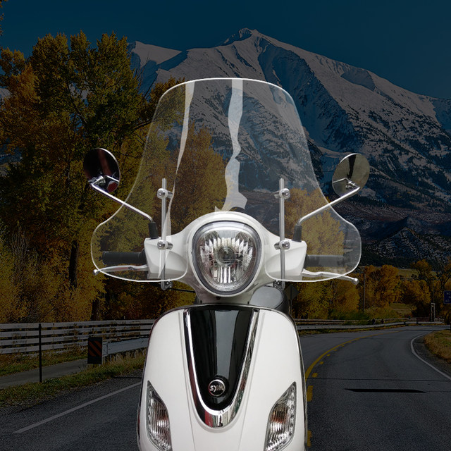 Sanyang Fit 3/4 Fit 125 Windworm Glass front windshield modification ...