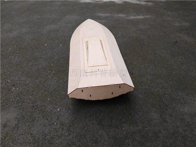 Wooden Hand-Assembled Remote Control Speedboat Model Kit