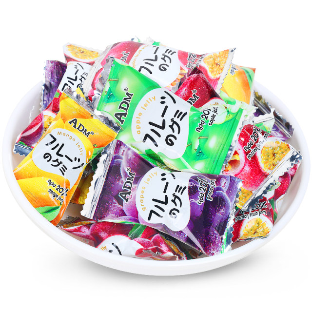 ADM Malaysia Fruit Sandwich Explosive Rubber Gummies Bulk Wedding Candy ...