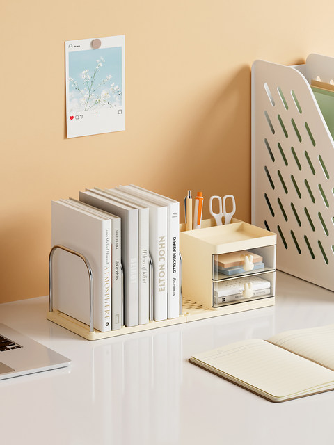 Desktop book storage box Student desk book drawer type debris ...