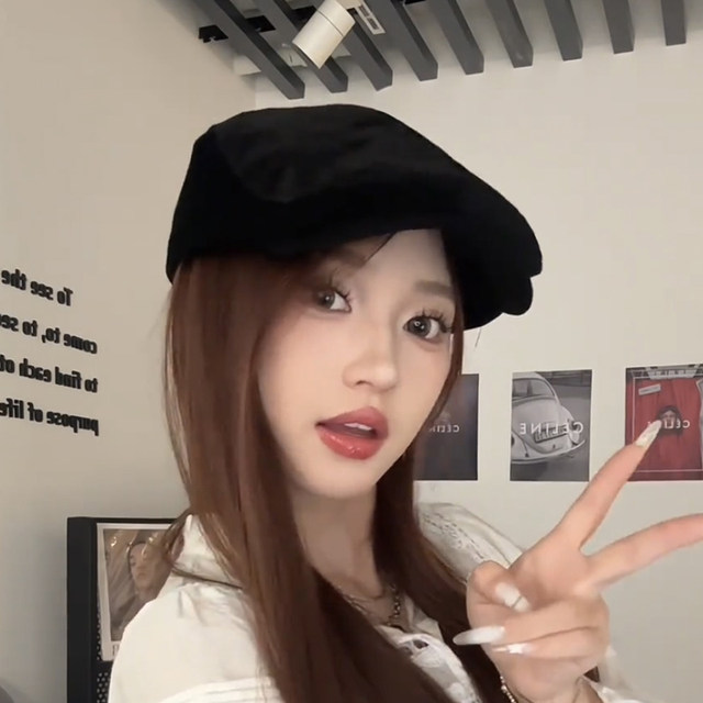 Retro Moving Hat Female Autumn and Winter Fashion Angola Red Baya Hat ...