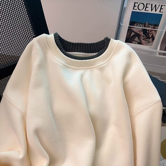 Lazy Wind Kessing Sweater Women's Round Neck 2024 Autumn and Winter New ...