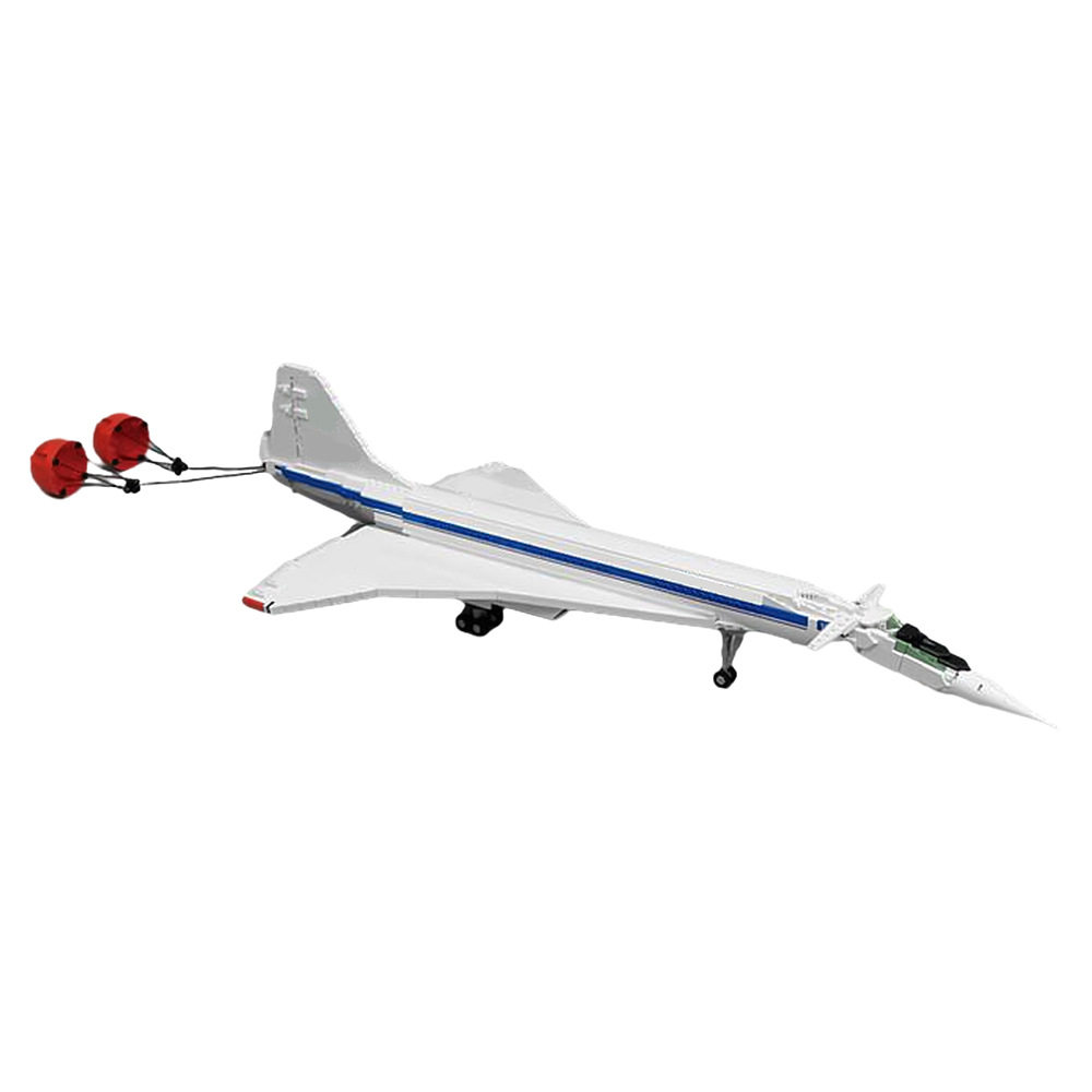 Tupolev Tu-144 supersonic civil aviation aircraft assembled building ...
