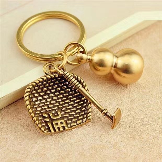 12 Chinese Zodiac Lucky Ping An Gourd Twelve Zodiac Keychain Men and ...