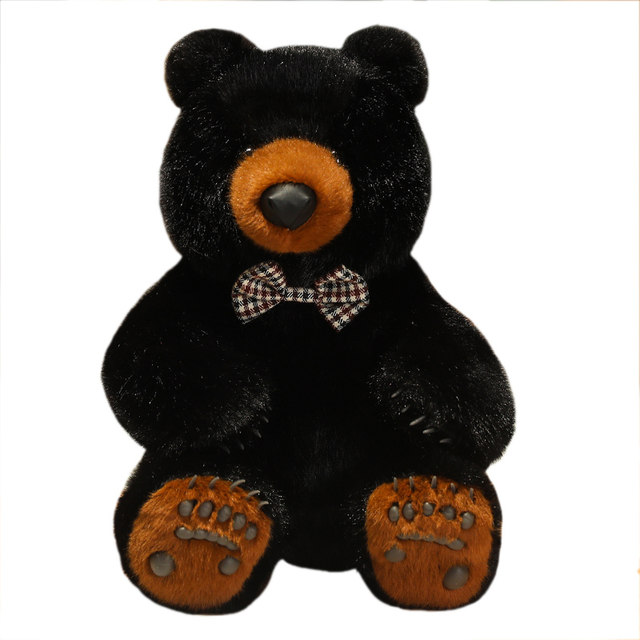 Simulated black bear plush toy bear doll hug bear doll bear rag doll ...