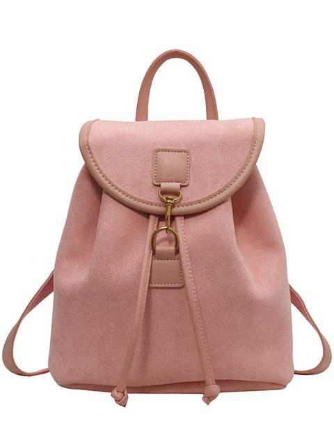 Casual niche design suede women's backpack 2024 new fashion style ...