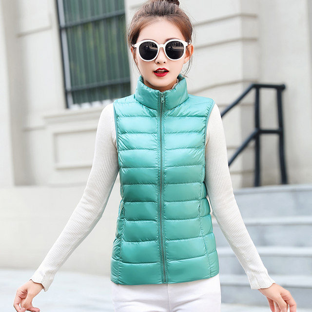 Short down Vest for Women, Portable, New Autumn and Winter Style, Stand ...