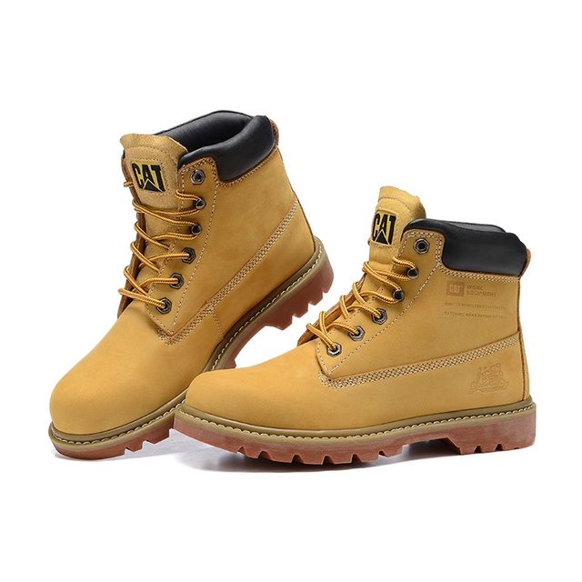 CAT Men's Shoes Carter High Top 24 New Rhubarb Boots Goodyear Work ...