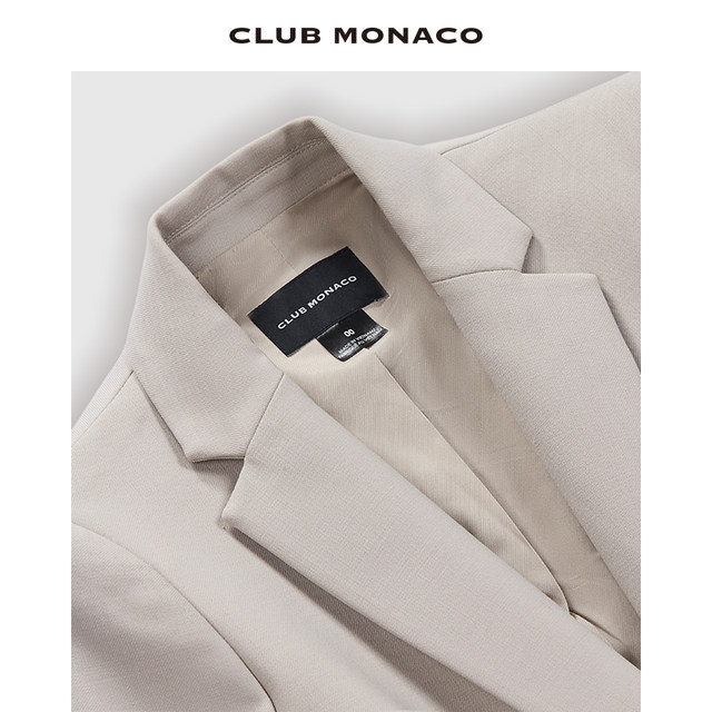 Clubmonaco women's drooping autumn and winter wool classic lapel a ...