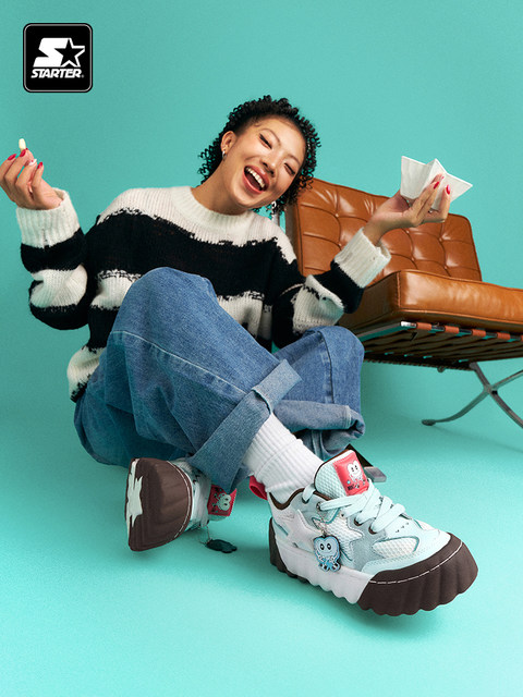 STARTER potato chip shoes men and women same dessert theme spring style ...