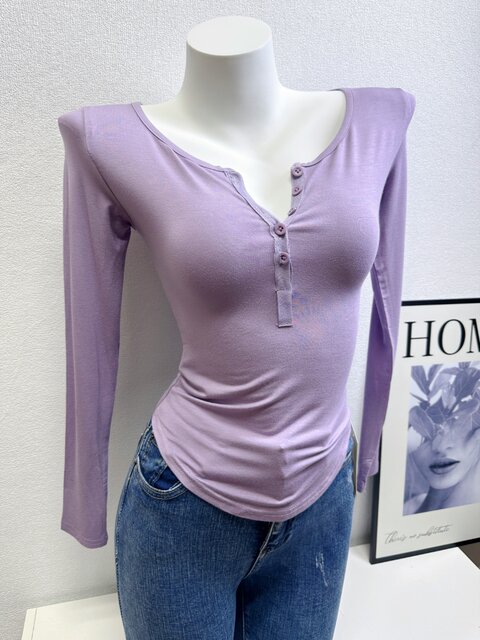 Pure wanton tight -fitting sexy long -sleeved top Female autumn and ...