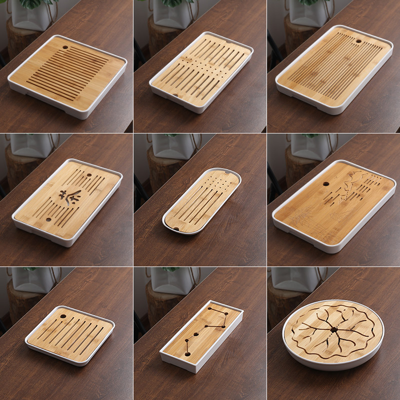 Home Kung Fu Travel Tea Set: Portable Melamine Tea Tray with Japanese ...