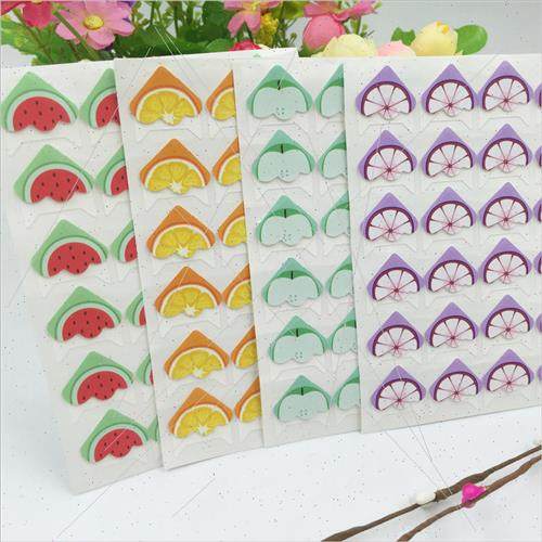 4 cute fruit corner stickers series 24 corner stickers new