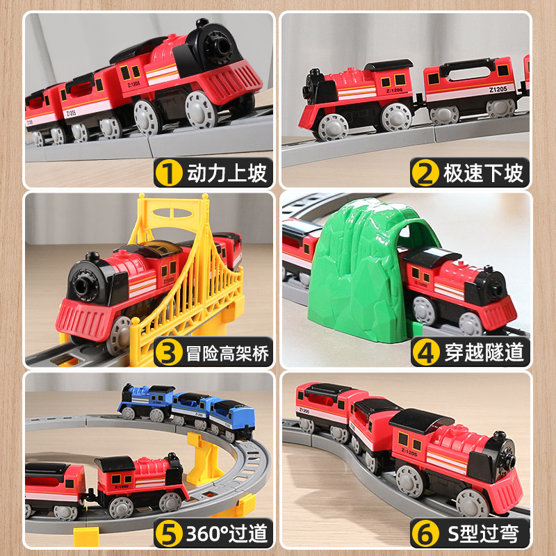 Bluebeibei Electric High-Speed Train Toy Set - 3 Carriage Model 2929-26