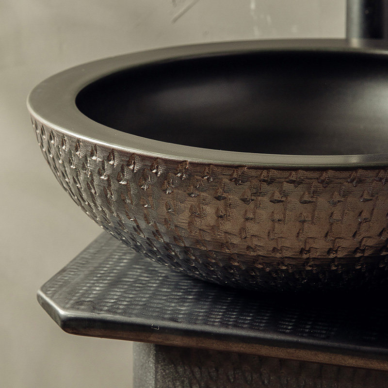 Estclass Ceramic Wash Basin - Industrial Style Outdoor Courtyard Sink