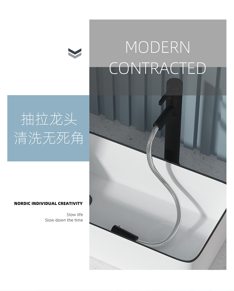 Drainage latéral pour lavabo à comptoir newnais drain de balcon carré ...