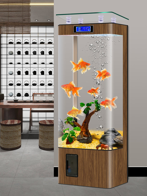 New square fish tank living room Hakka uses small and medium -sized ...