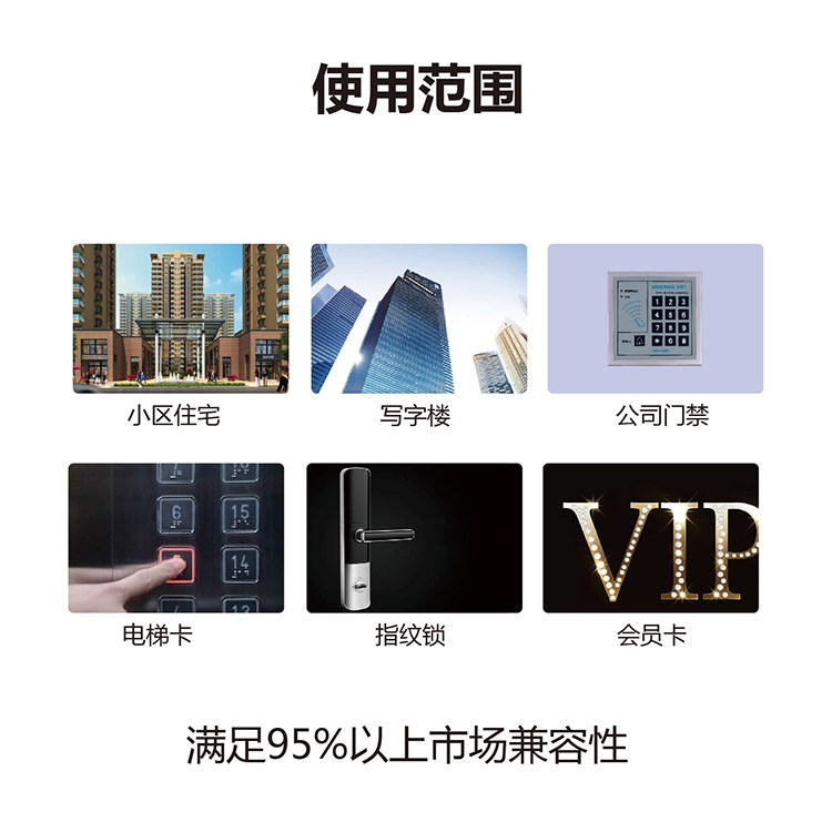Access Control Card Keychain For Elevator With Fully Encrypted Rolling ...