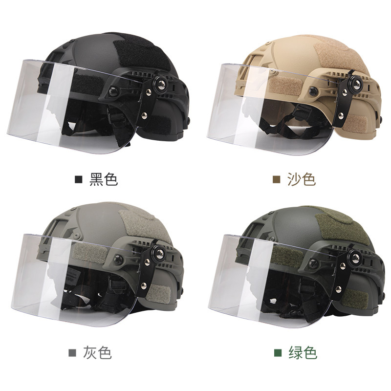 Tactical Soldier MIC Electric Vehicle Helmet - Full Helmet Windshield Set