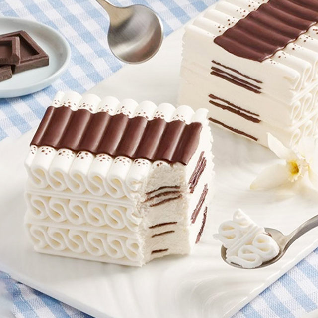 Helu Snow Mini Thousand Layer Snow Cup Ice Cream Vanilla Flavor Cold ...