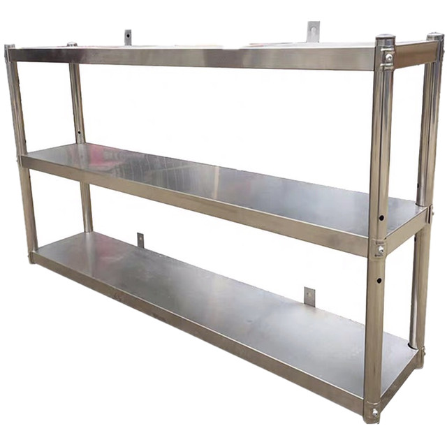 Wall-mounted wall rack stainless steel storage rack multi-layer ...