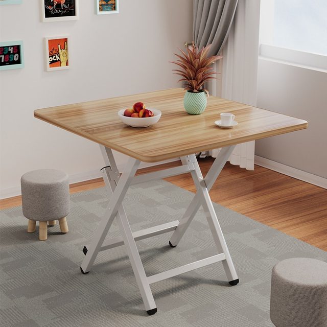 Foldable table square dining table household small table small ...