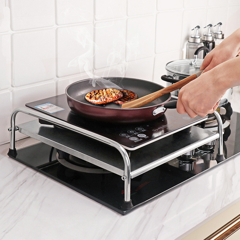 Stainless Steel Kitchen Rack and Induction Cooker Bracket for Gas Stove ...