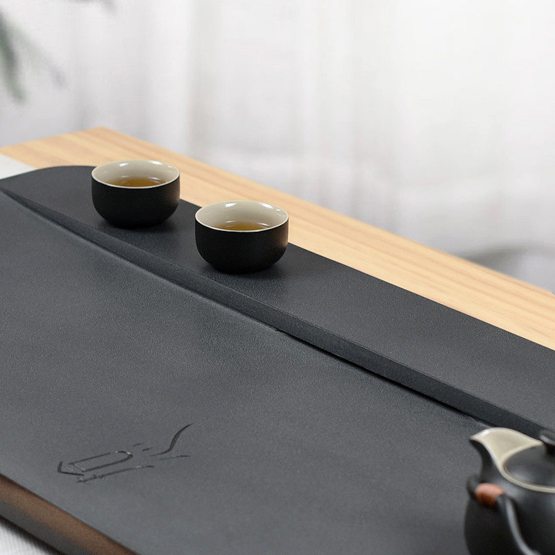 Natural Black Gold Stone Tea Tray - Small and Large Options | Simple ...