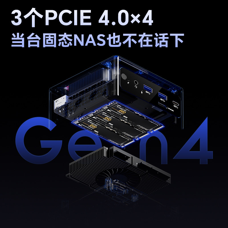 Mini PC T-bao Gem10 - AMD Ryzen 7 7840HS, 32GB DDR5, 1TB SSD